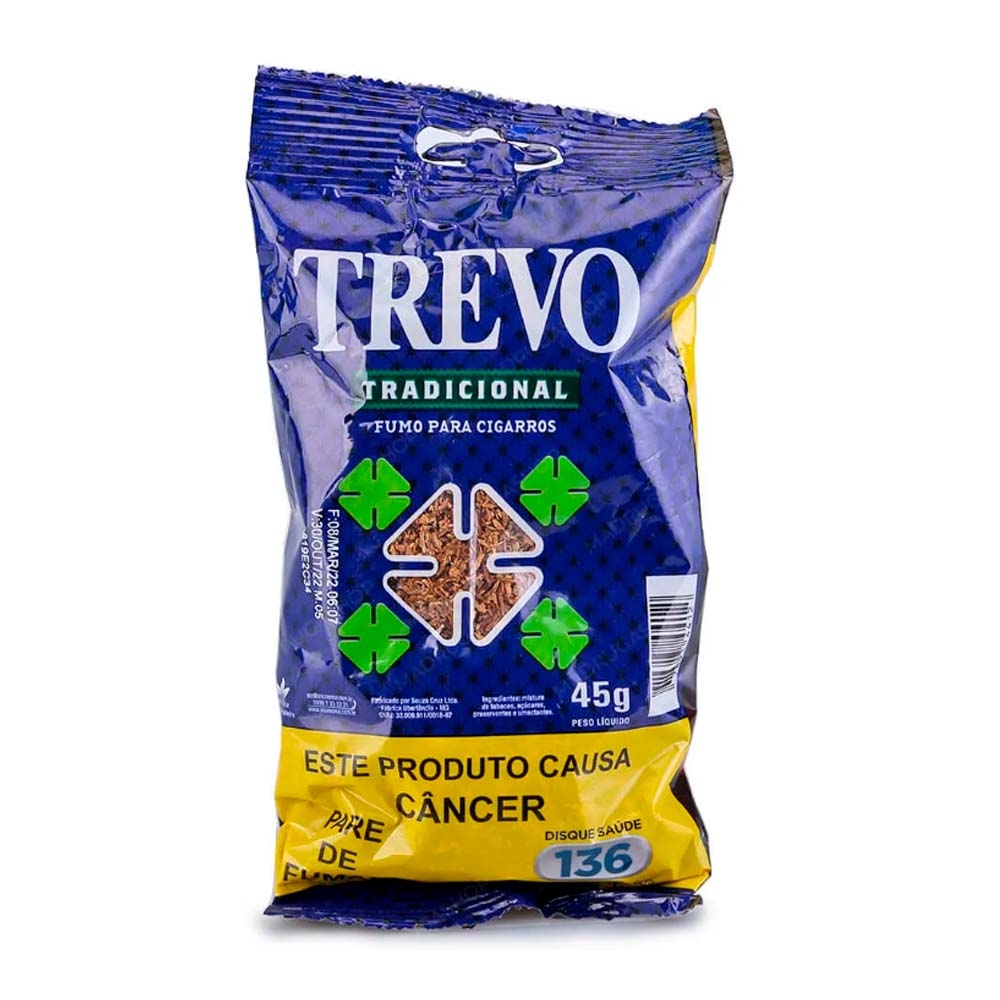 Fumo Trevo Tabaco Neutro 45 gramas 01 unidade | A maior Loja de Umbanda ...