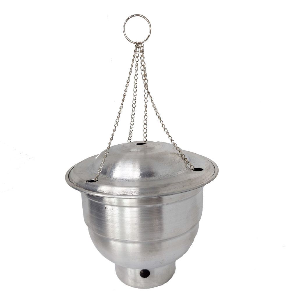 Turibulo Alumínio para defumação Grande 11 x 12 cm - 1 Unidade ...