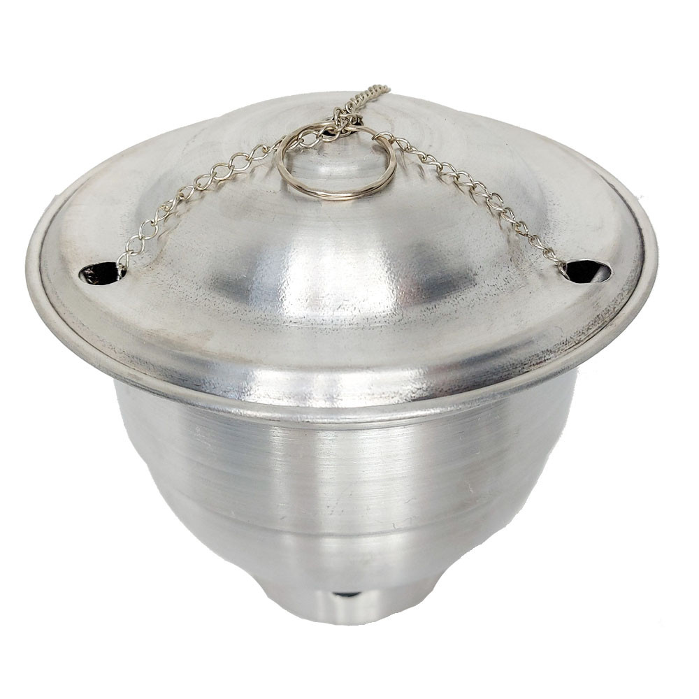 Turibulo Alumínio para defumação Grande 11 x 12 cm - 1 Unidade | A ...