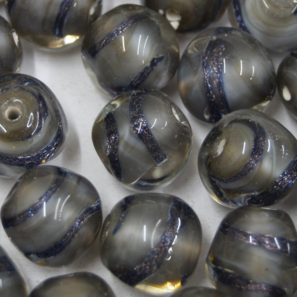 Murano Italiano Filetado Cinza 12 mm 709285 - Muranos Italianos ...